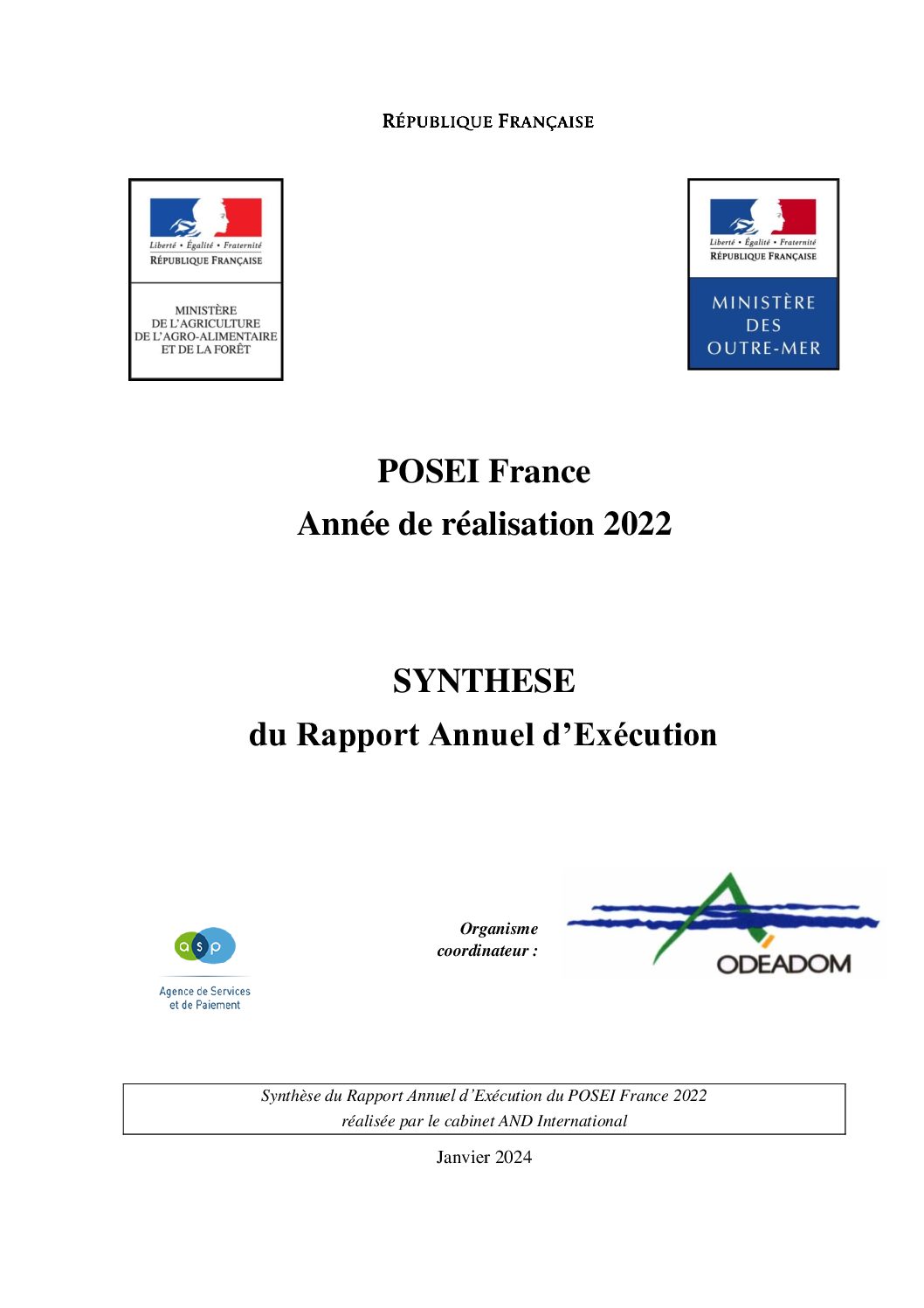 RAE-POSEI-2022_Synthèse_janvier 2024_VF – ODEADOM, Office de ...